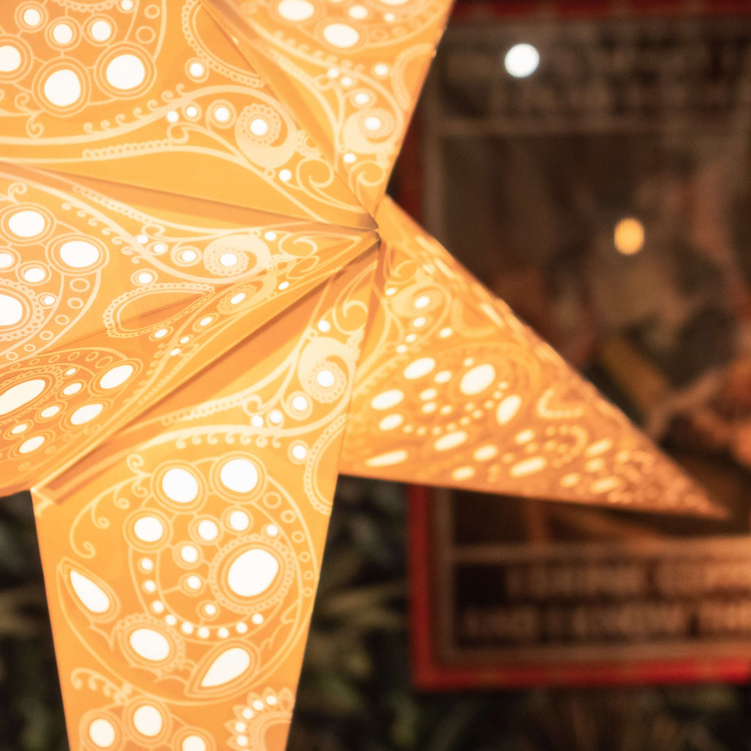 Christmas Paper Star Lanterns and Lights | Paper Starlights