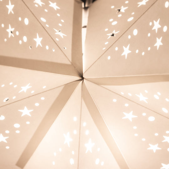 Starry White Lantern | Lamp Shade – Paper Starlights